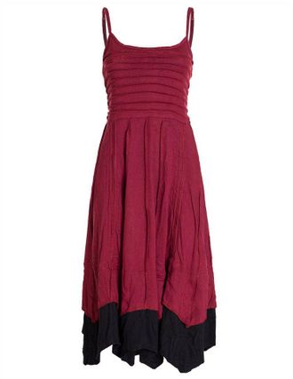 vishes Sommerkleid Damen Sommer-Kleid l&auml;ngen-verstellbar Spagettitr&auml;ger-Kleid Hippie, Ethno, Goa Style