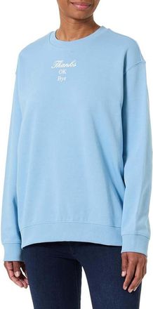HUGO BOSS Damen Classic Crew_b_1 Sweatshirt, Light/Pastel Blue, S EU