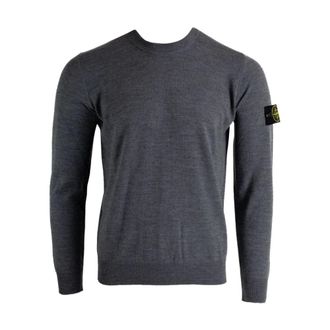 Stone Island 5100071 Rundhals-Pullover - - Knitwear - Herren - Grau - 2XL