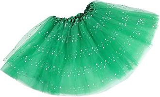 Generic Jupe Tulle Femme Tutu Femmes Small Round Skirt Strass Screen Tutu Skirt Adulte Volumineux Performance Robe Danse pour Les Mariages