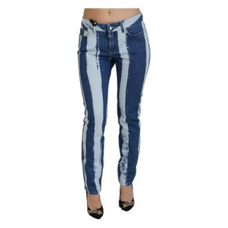 Dolce & Gabbana Cobalt Streifen Skinny Denim Jeans - - Jeans - Damen - Blau - M