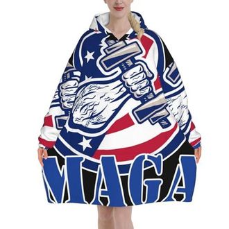 Generic Sweat &agrave; capuche Remix avec drapeau mexicain des &Eacute;tats-Unis pour femmes et hommes adultes surdimensionn&eacute;s pour une couverture douce et chaude