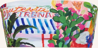 Seafolly Bandeau-Bikini-Top La Boca blau