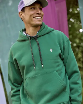 Faguo Sweat &agrave; capuche vert &eacute;meraude