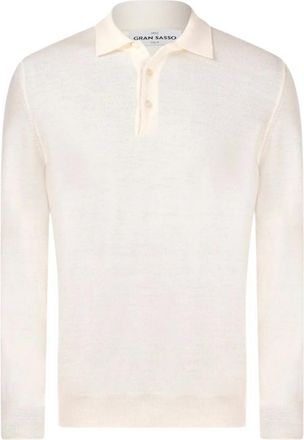 La Fileria Polo aus Schurwolle - - Tops - Herren - Wei&szlig; - 3XL