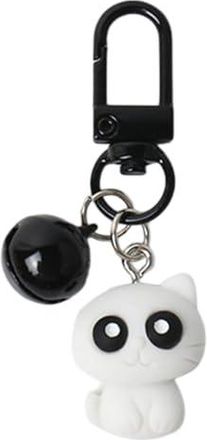 Generic Porte-cl&eacute;s de chat Cl&eacute;s de voiture - Charm de porte-cl&eacute;s de chat, porte-cl&eacute;s | Pendentif avec pendentif porte-cl&eacute;s chat et noir, sacs &agrave; dos, sacs d&eacute;co