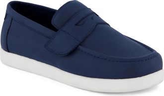 Toms Oliver Loafer Flat, Navy Nubuck PU, 45.5 EU, Marineblaues Nubuk-PU, 30.5 EU