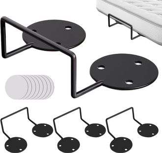 Generic rutschfeste Matratzenzange, Rutschfester Matratzenstopper - T&uuml;rstopper f&uuml;r 4-faches Bett, Matratzenstopper aus Metall mit Abnehmbarer Halterung f&uuml;r oh