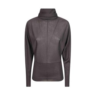 SOEUR Lindsay Roll Neck Pullover - - Knitwear - Damen - Braun - S