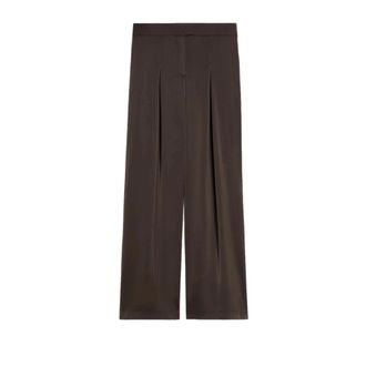 Pennyblack Astrale Wide-leg Satin Hose - - Trousers - Damen - Braun - XL