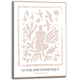 Reinders Gerahmtes Bild, Le Paradis Esthétique, Wohnzimmer, Bilder, Wanddeko, Room Decor, MDF, Beige, 70x50cm