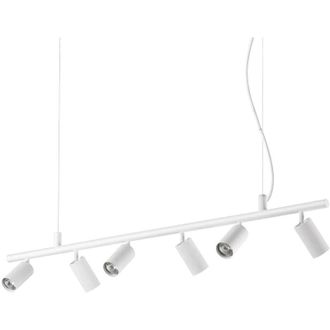 Ideal Lux Ideal Lux - dynamite - Suspension dint&eacute;rieur Spotlight Plafonnier 6 Lumi&egrave;res Blanc, GU10