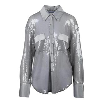 Weili Zheng Pailletten-Top - - Blouses & Shirts - Damen - Grau - XS