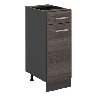 Vicco K&uuml;chenunterschrank R-Line, Edelgrau, 30 cm ohne Arbeitsplatte