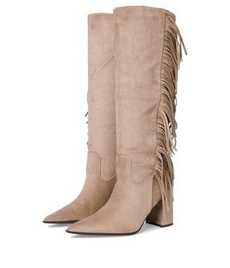 Madden Girl Bottes mode Shakke pour femme, Taupe moyen, 38.5 EU