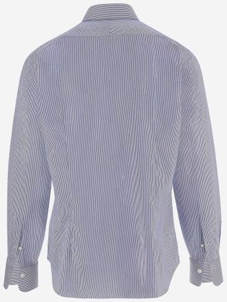Alessandro Gherardi Mens Shirt, Striped Cotton Multicolour