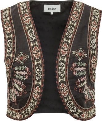 BA&SH Femme, Vestes, Multicolore, Taille: 40 FR Gilet sans manches