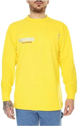 Dickies Homme, Tops, Jaune, Taille: M T-Shirt &agrave; Manches Longues Col Rond