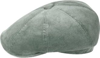 Kangol Casquette en Velours Cotele Hawker Homme - Gavroche Type avec Visiere Automne-Hiver Hiver - M (56-57 cm) Vert Menthe