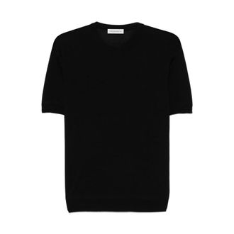 Goes Botanical Botanisches Crew Neck T-shirt - - Tops - Herren - Schwarzk - 3XL