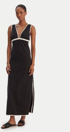 Seafolly Sommerkleid Beach Bound 55590-DR Schwarz Slim Fit