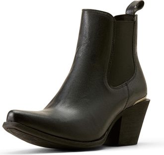 Ariat Womens Bradley Western Boots in Bohemian Black, B Medium Width, Size 36, by Ariat