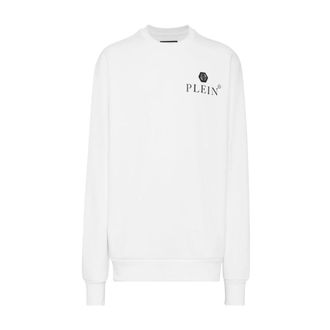 Philipp Plein Bedruckter Herren Sweatshirt Wei&szlig; Fr&uuml;hling/Sommer - - Sweatshirts & Hoodies - Herren - Wei&szlig; - S