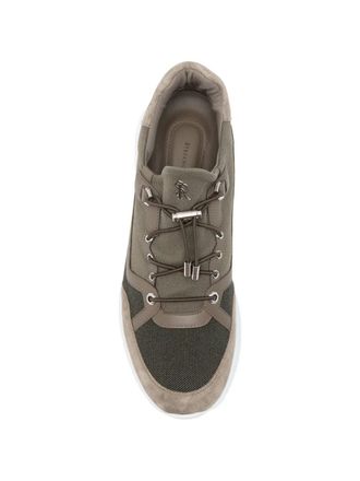 Stefano Ricci Mens Suede-Panelled Drawstring-Fastening Sneakers Aw26 M
