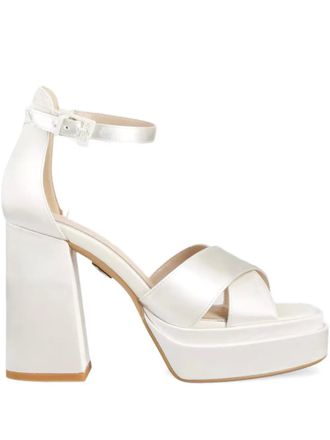 Buffalo sandales Bonny Cross - Blanc