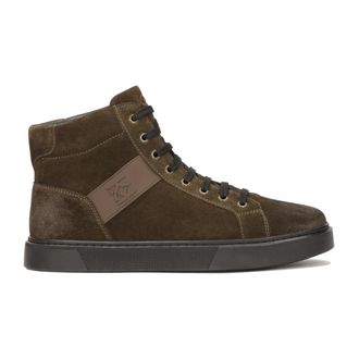 Kazar Hohe Wildleder-Sneaker mit Schn&uuml;rung - - Shoes - Herren - Gr&uuml;n - 40 EU