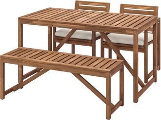 IKEA NÄMMARÖ Tisch+2 Stühle+Bank/außen