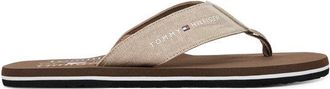 Tommy Hilfiger Zehentrenner Chambray Beach Sandal FM0FM05570 Beige