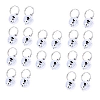 Angoily 20st&uuml;cke DIY Weihnachtsgl&ouml;ckchen Bastelzubeh&ouml;r zum Aufh&auml;ngen Dekorative Glocken Anh&auml;nger f&uuml;r Haustierhalsband und Weihnachtsbaum