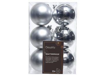 Decoris Dekoration, Silber, 6