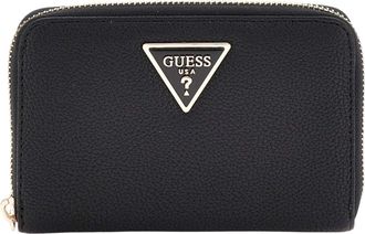 Guess Women Laurel SLG MEDIUM Zip Around Wallet, Schwarz