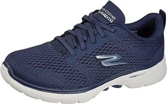 Skechers Femme Go Walk 6 Basket, Bleu Marine, 36.5 EU