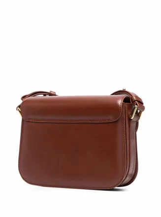 A.P.C. Womens Crossbody Bag Grace Small Brown Leather Cow Shoulder
