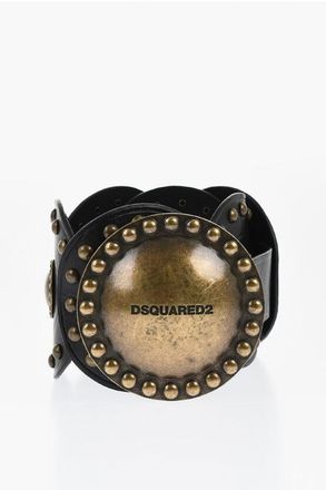 Dsquared2 Oversized Studded Leather Belt 110mm size 80