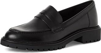 Tamaris Pantoufles Plates pour Femme, Cuir Noir, 41 EU