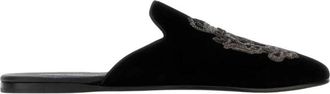 Dolce & Gabbana Chaussures Mules en Velours - Homme - Chaussures - Noir - Taille: 41 EU