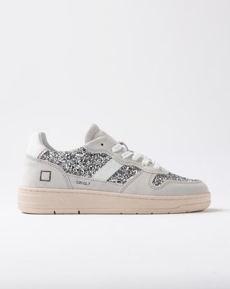 D.A.T.E. court 2.0 glitter silver