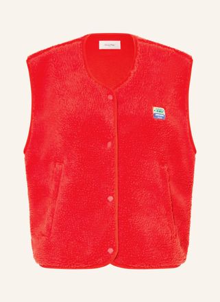 American Vintage American Vintage Teddyfell-Weste rot