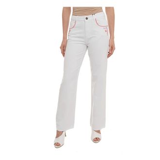 Pennyblack Femme, Jeans, Blanc, Taille: 36 FR Jeans Brod&eacute;s
