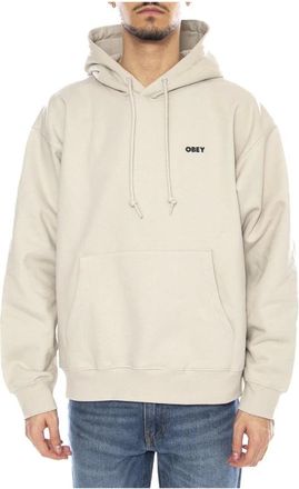 Obey Homme, Sweatshirts et sweats &agrave; capuche, Beige, Taille: XL Sweat &agrave; capuche