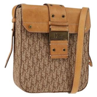 Dior Sac bandouli&egrave;re en toile Trotter Pre-owned - Femme - Pre-owned - Beige - Taille: ONE Size