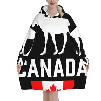 Generic Sweat &agrave; capuche en forme de castor canadien pour femmes et hommes adultes surdimensionn&eacute;s pour une couverture douce et chaude
