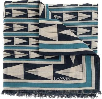 Lanvin T&uuml;cher & Schals - Lanvin Wool Scarf - Gr. unisize - in Blau - f&uuml;r Damen