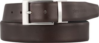 Pierre Cardin Herren Wendegürtel braun Glattleder