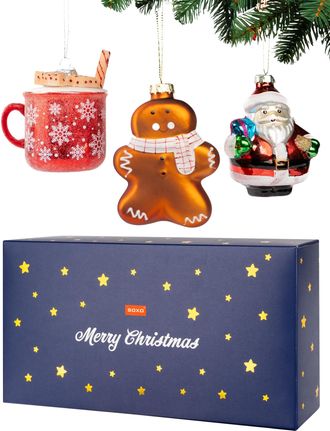 Soxo Lustige Weihnachtskugeln Glas Weihnachtsbaum Deko Weihnachten Geschenk Hochzeit Weihnachten Weihnachtskugeln