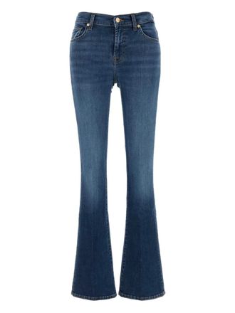 7 For All Mankind jean Illusion à coupe évasée - Bleu